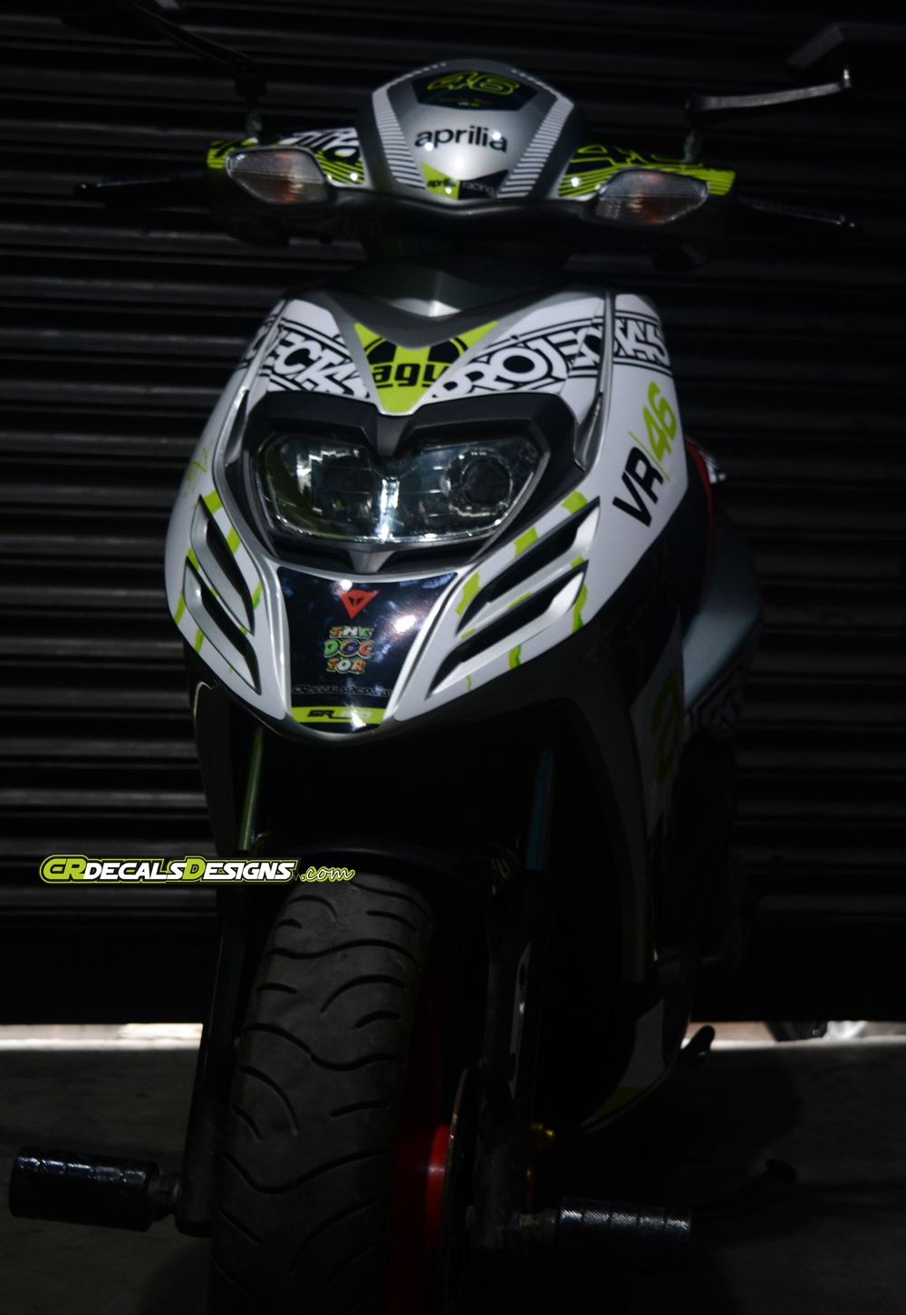 APRILIA SR 125/150 Full Body Wrap Custom Decals Stickers PROJECT 46 ...