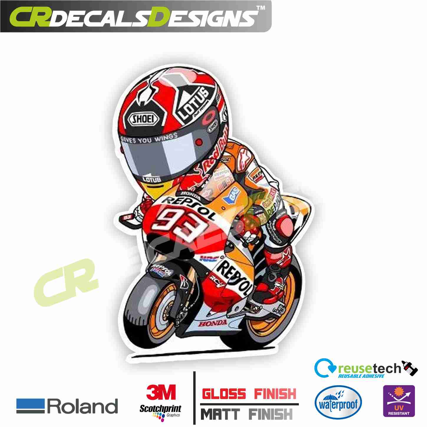 93 | Sticker Logo [STICK On Motorcycle, Car, Laptop, Notebook And ...