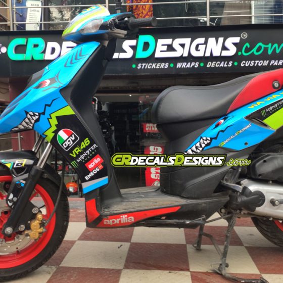 APRILIA SR 125/150 Custom Decals Wrap Stickers LIVERY Kit – CR Decals ...