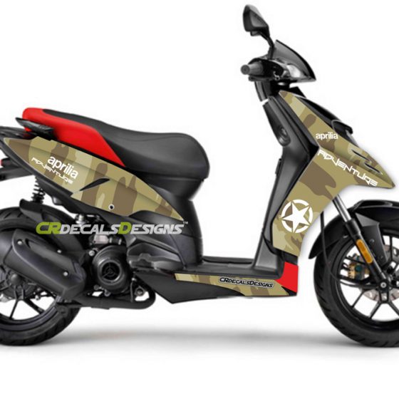 APRILIA SR 125/150 Custom Decals Wrap Stickers RACE STYLE Kit – CR ...