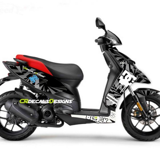 APRILIA SR 125/150 Full Body Wrap Custom Decals Stickers PROJECT 46 ...
