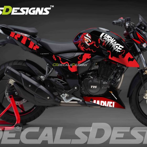 TVS APACHE RR 310 Custom Decals/ Wrap/ Stickers OFFICIAL RACING Kit ...