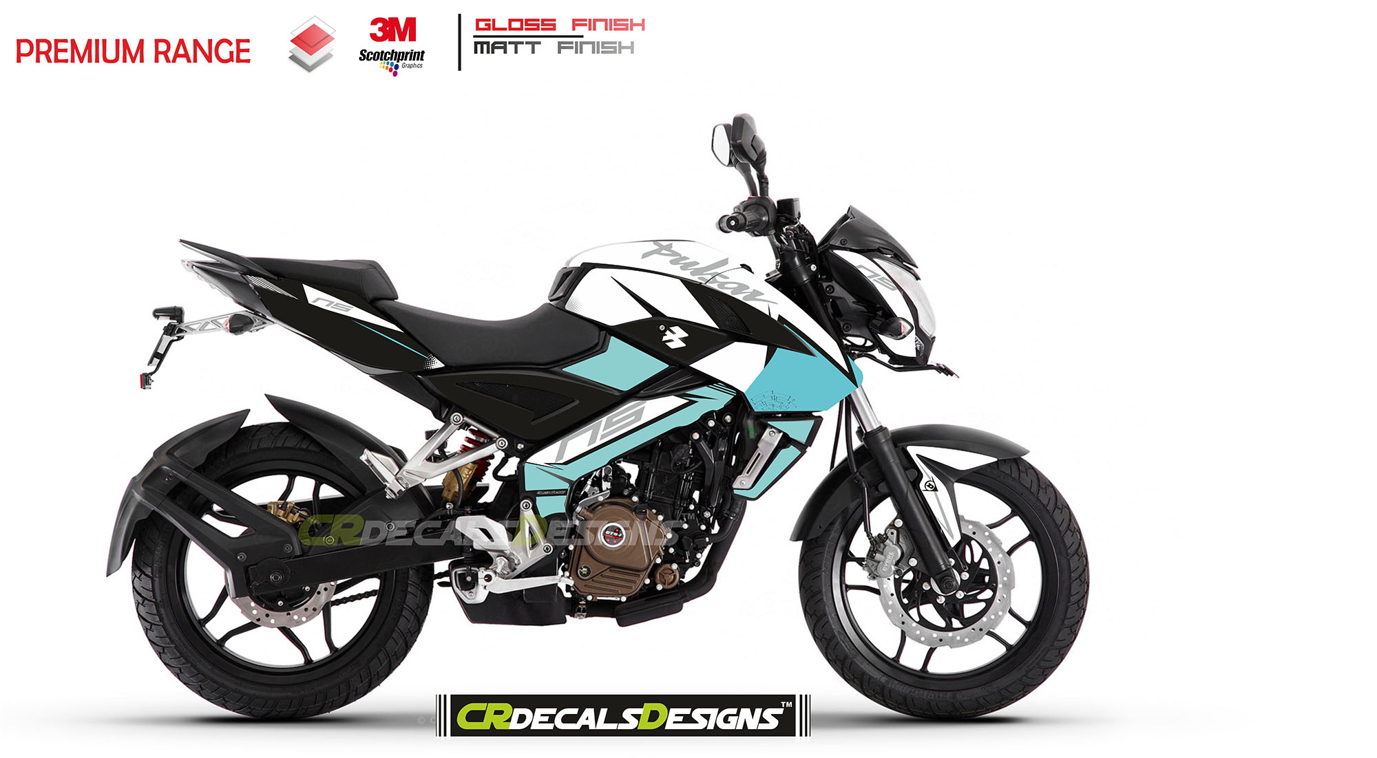 PULSAR NS 125 160 200 DECAL KIT PNS125160200001 – CR Decals Designs