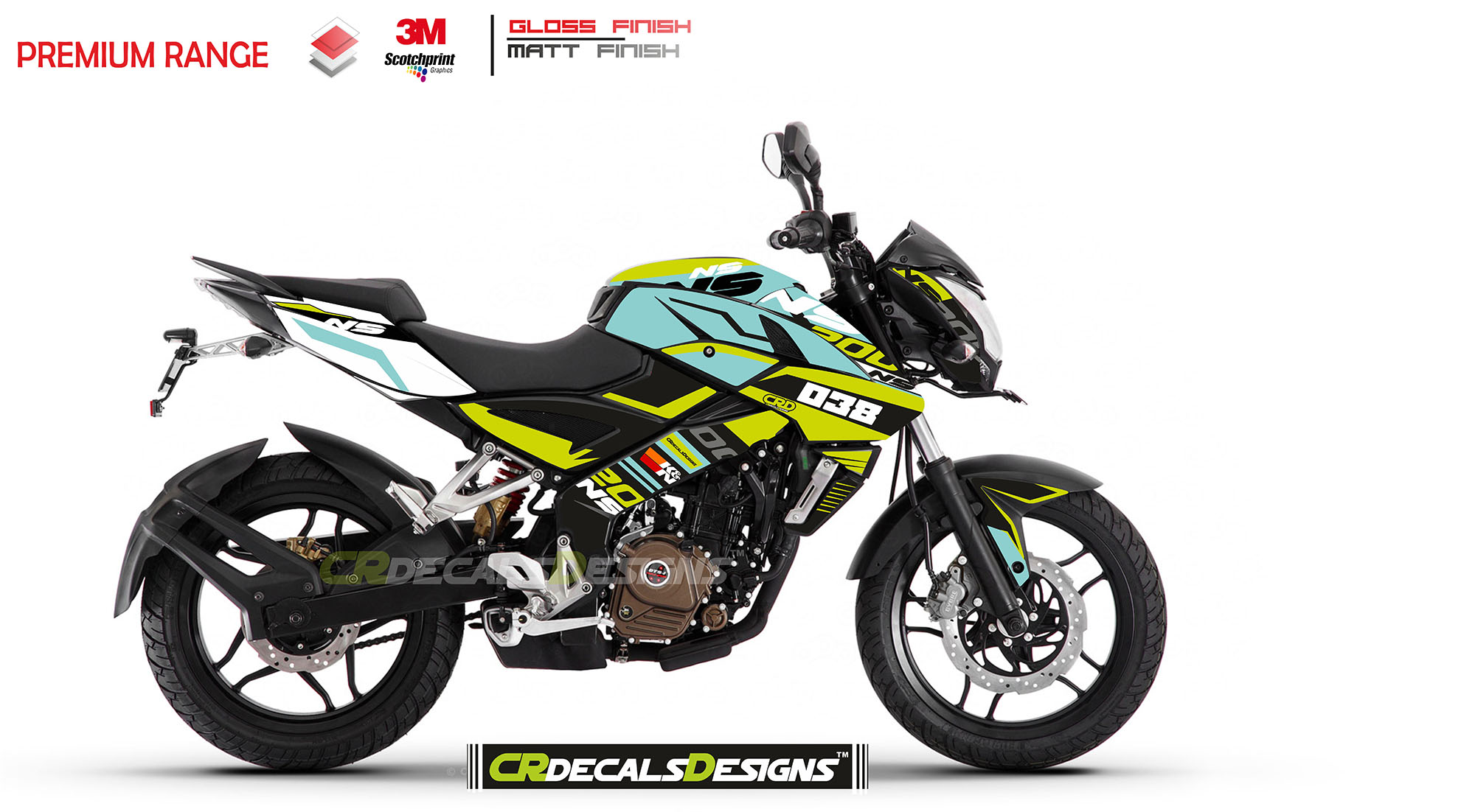 PULSAR NS 125 160 200 DECAL KIT PNS125160200004 – CR Decals Designs
