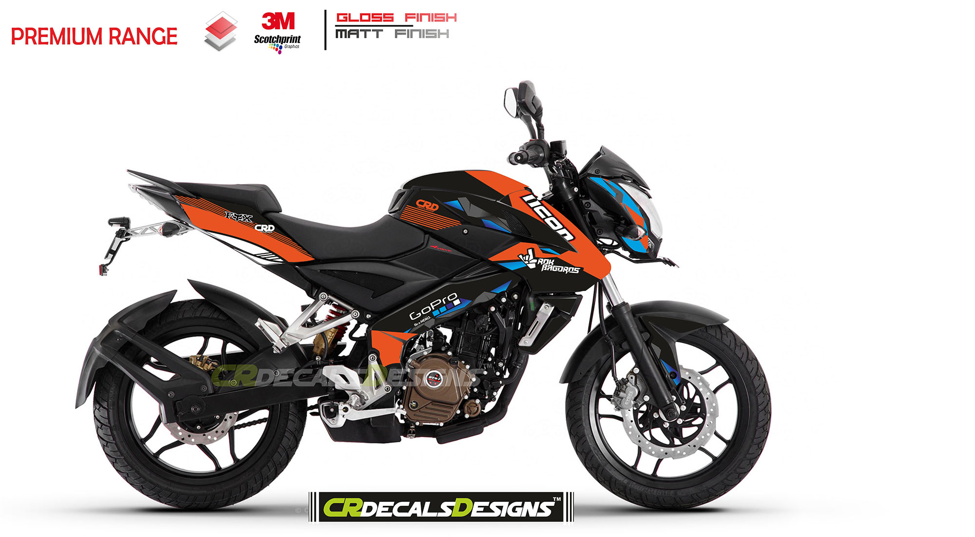 PULSAR NS 125 160 200 DECAL KIT PNS125160200006 – CR Decals Designs