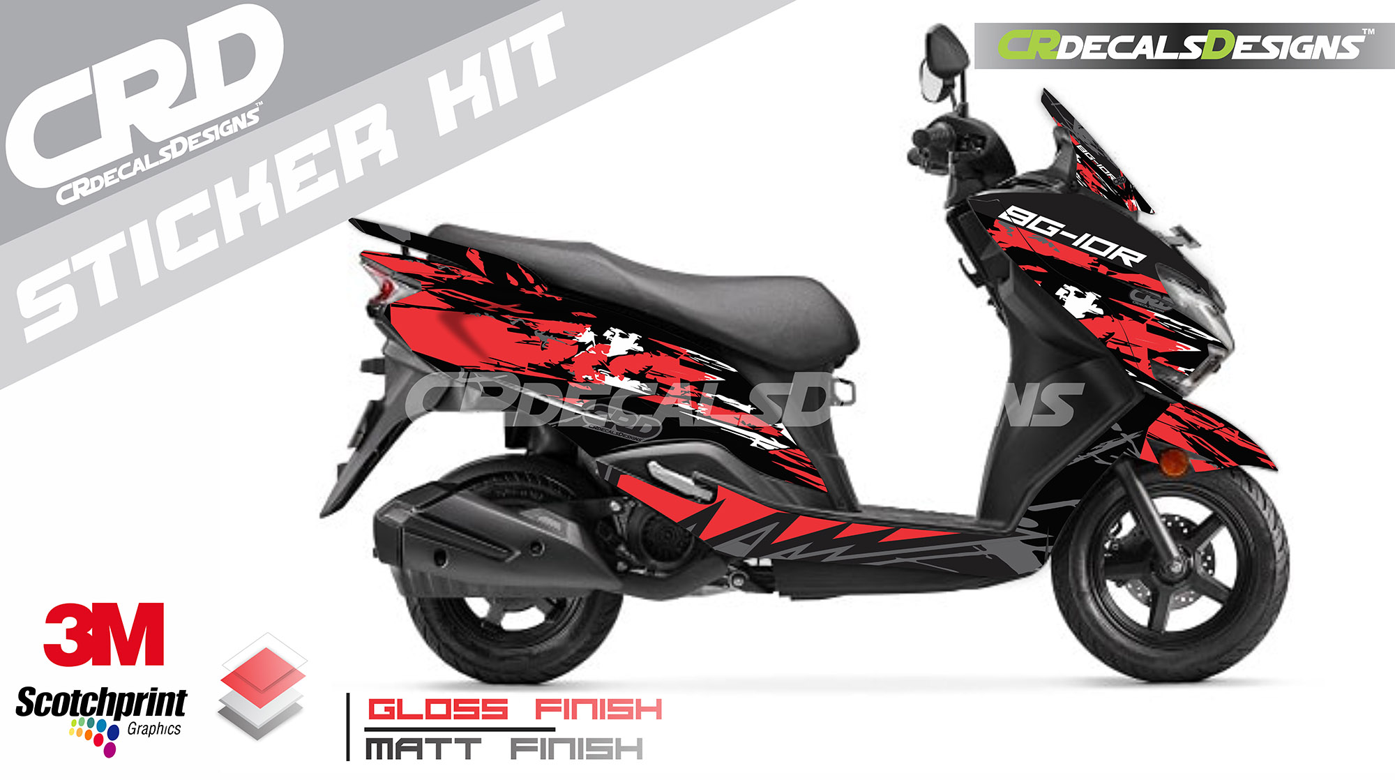 BURGMAN 125 STREET DECAL KIT BURG125STR001 – CR Decals Designs