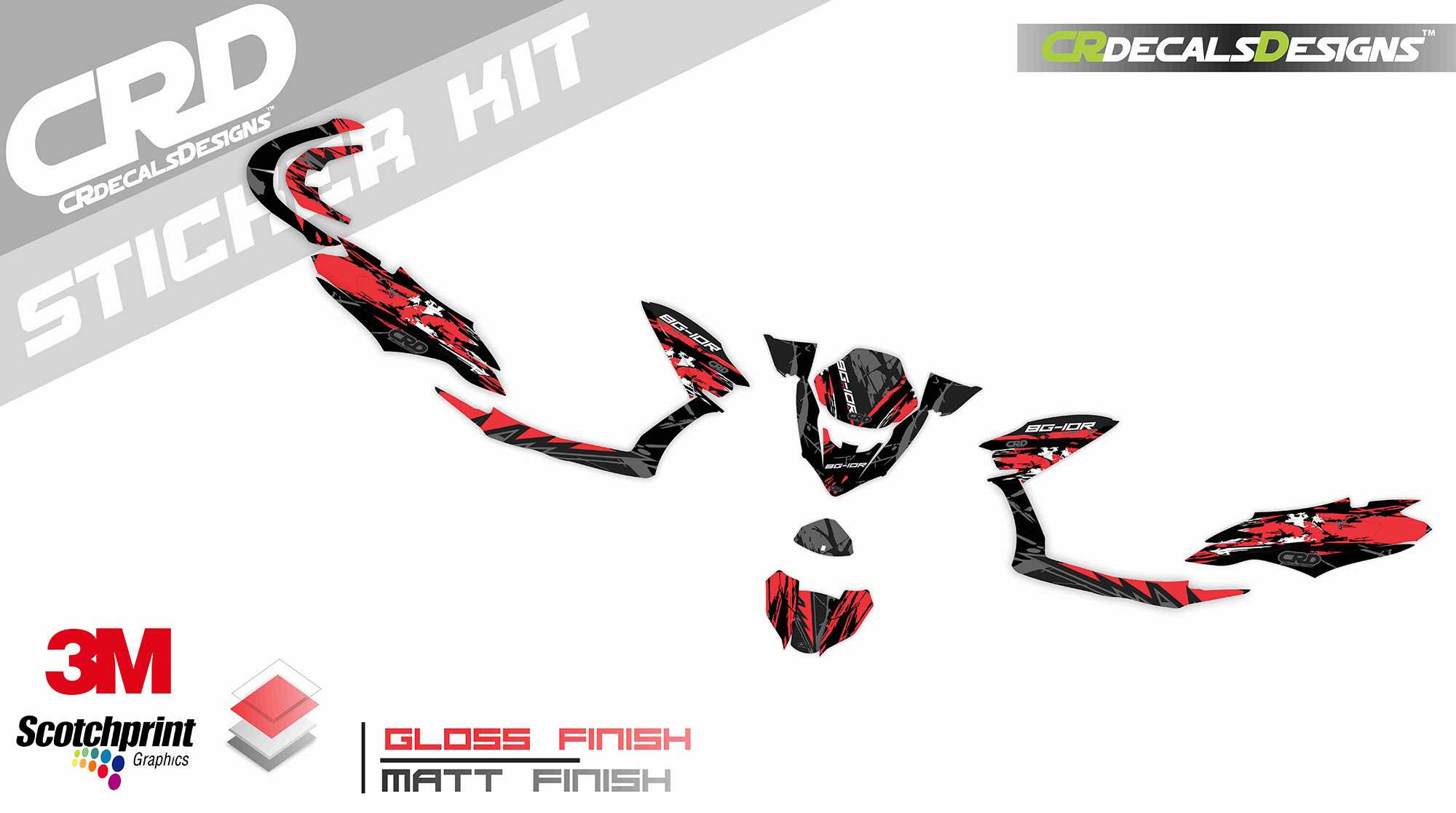 BURGMAN 125 STREET DECAL KIT BURG125STR001 – CR Decals Designs