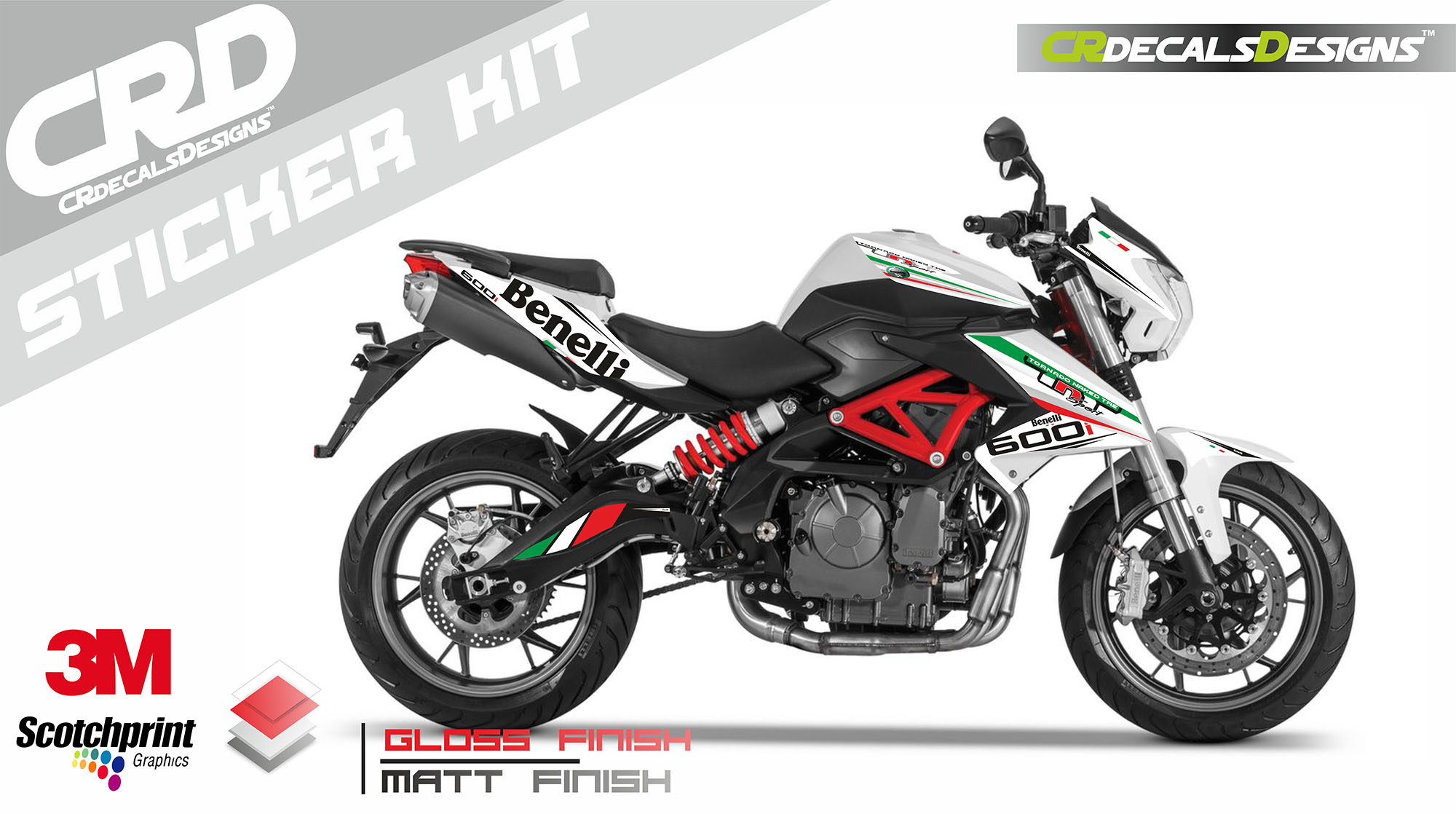 BENELLI TNT 600i DECAL KIT BN600-001 – CR Decals Designs
